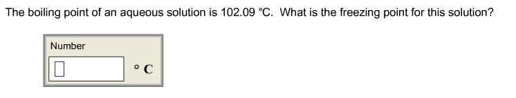 Solved The boiling point of an aqueous solution is 102.09 | Chegg.com