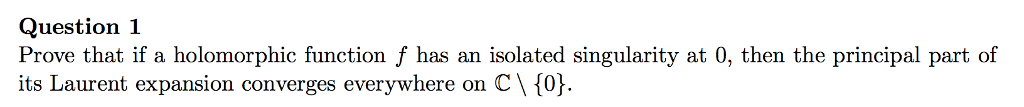 Solved Prove that if a holomorphic function f has an | Chegg.com