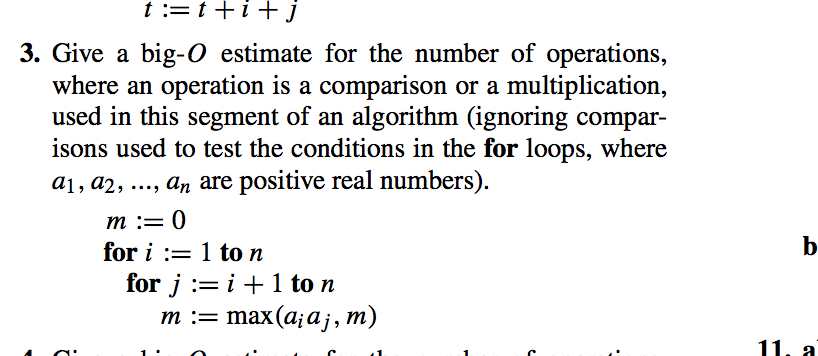 Solved 3. Give a big-O estimate for the number of | Chegg.com