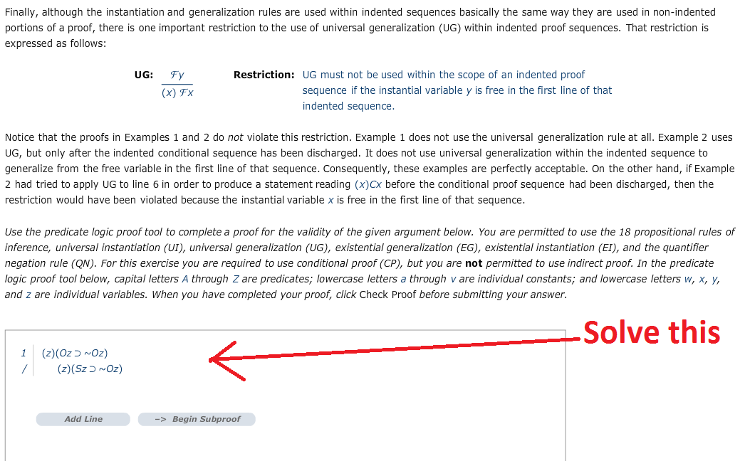 Conditional Proof in Predicate Logic. Question is | Chegg.com