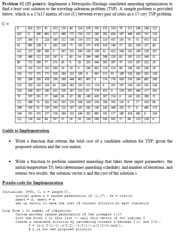 Solved Problem #2 (25 points): Implement a | Chegg.com