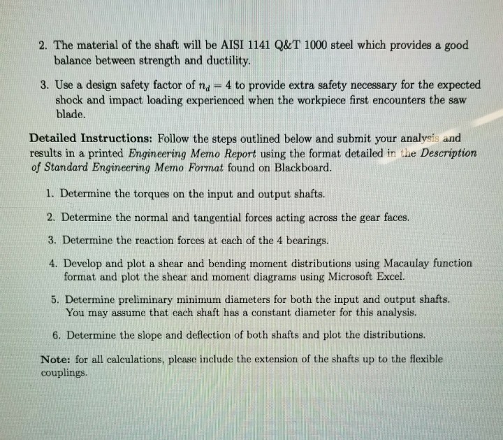 Solved Problem Statement: Design a power transmission | Chegg.com