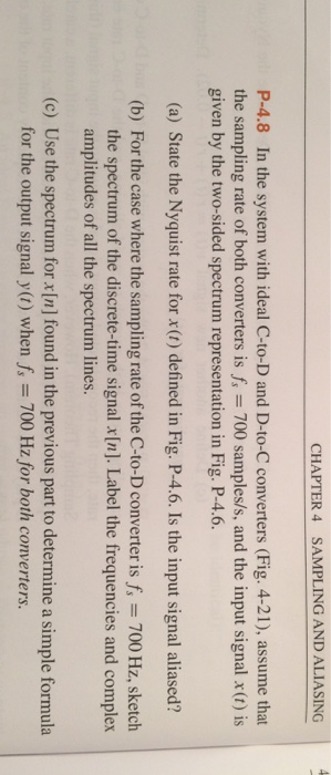 In the system with ideal C-to-D and D-to-C converters | Chegg.com