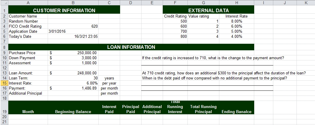 Solved how to find the additional principal and please give | Chegg.com
