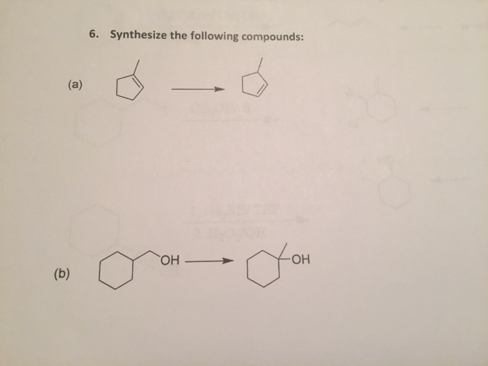 Solved Synthesize the following compounds: | Chegg.com