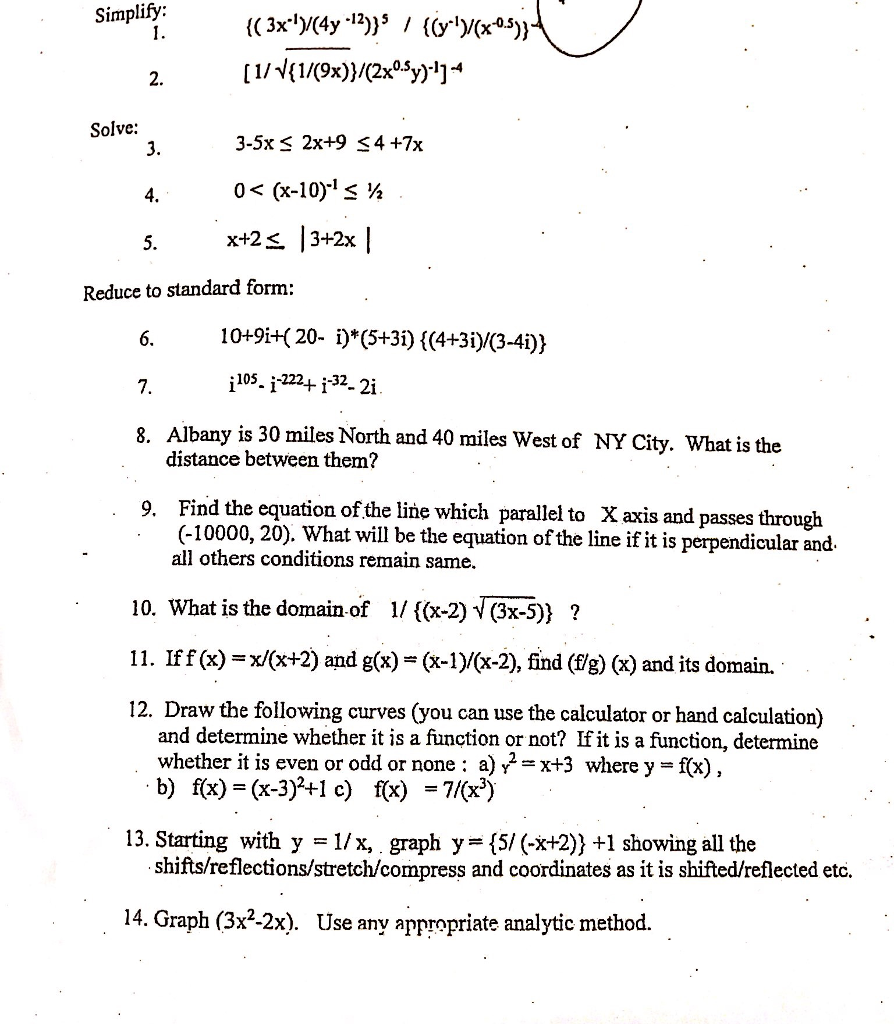 Precalculus Archive | March 29, 2017 | Chegg.com