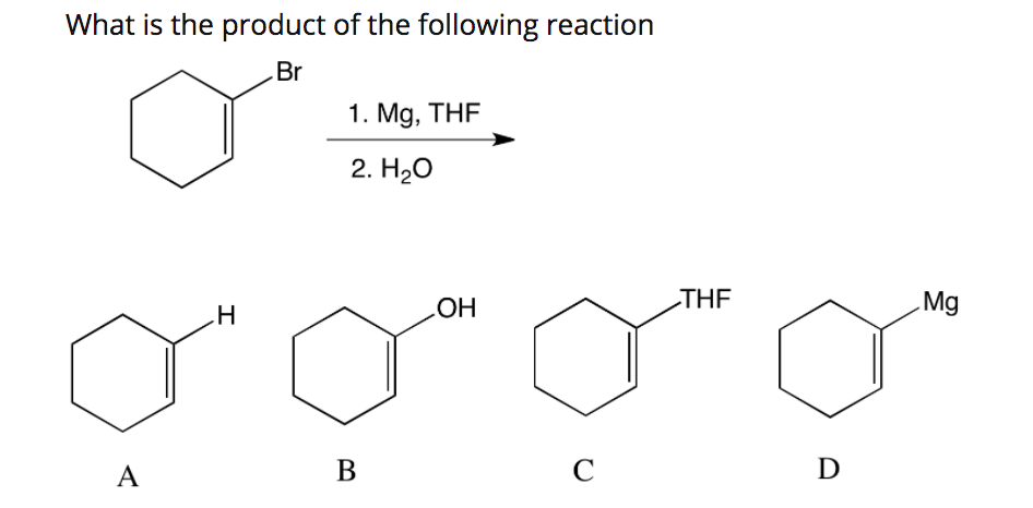 Solved What is the product of the following reaction Br 1. | Chegg.com