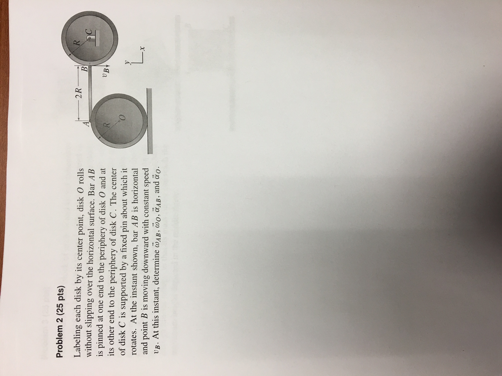 Solved Labeling each disk by its center point, disk O rolls | Chegg.com