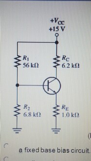 Solved (TCO 2) The name for the bias circuit shown in this | Chegg.com