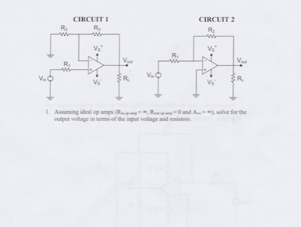 Solved Assuming ideal op amps, solve for the output voltage | Chegg.com