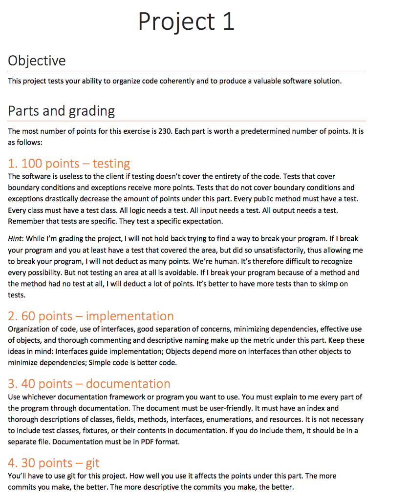 Solved Project 1 Objective This project tests your ability | Chegg.com