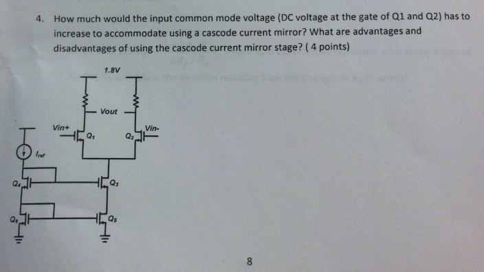 Solved How much would the input common mode voltage (DC | Chegg.com