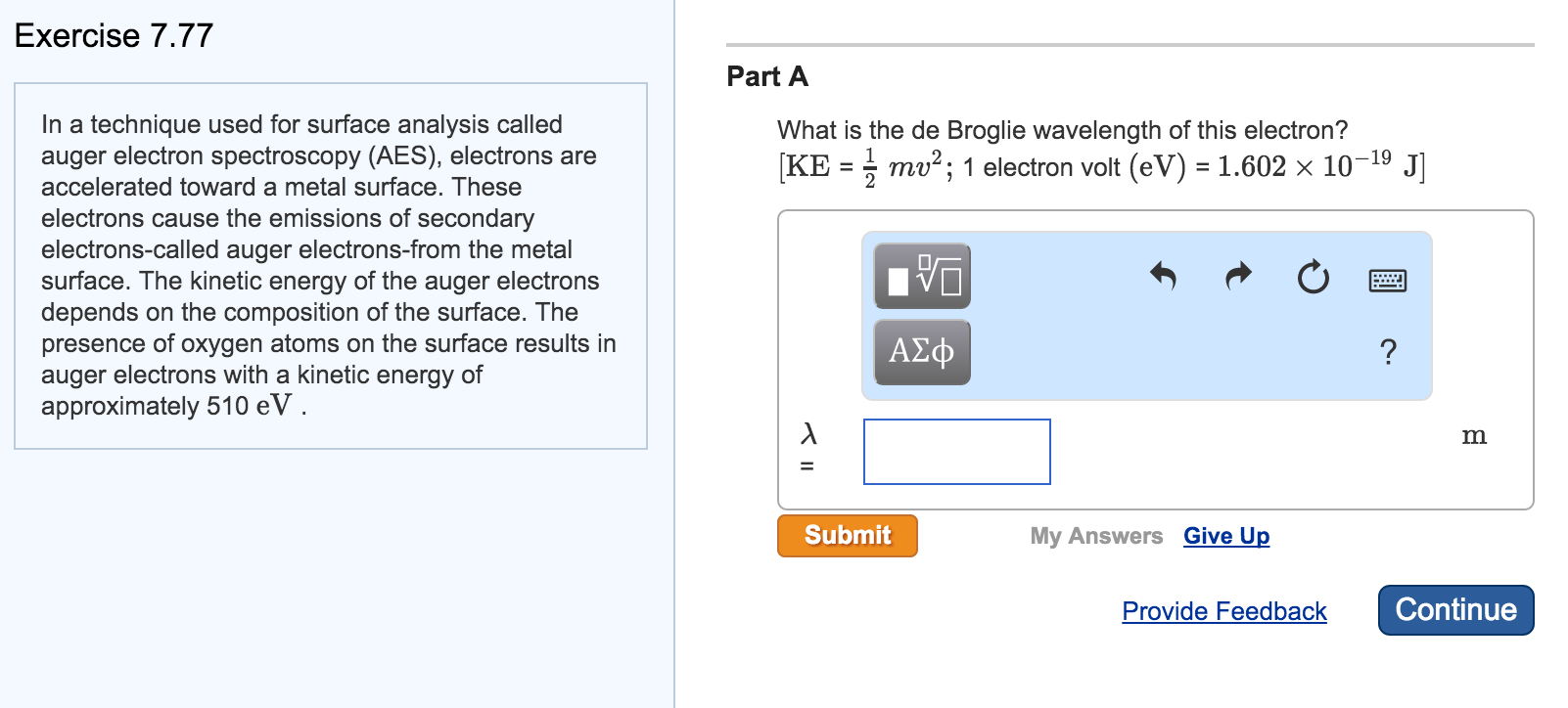 Solved In a technique used for surface analysis called auger | Chegg.com
