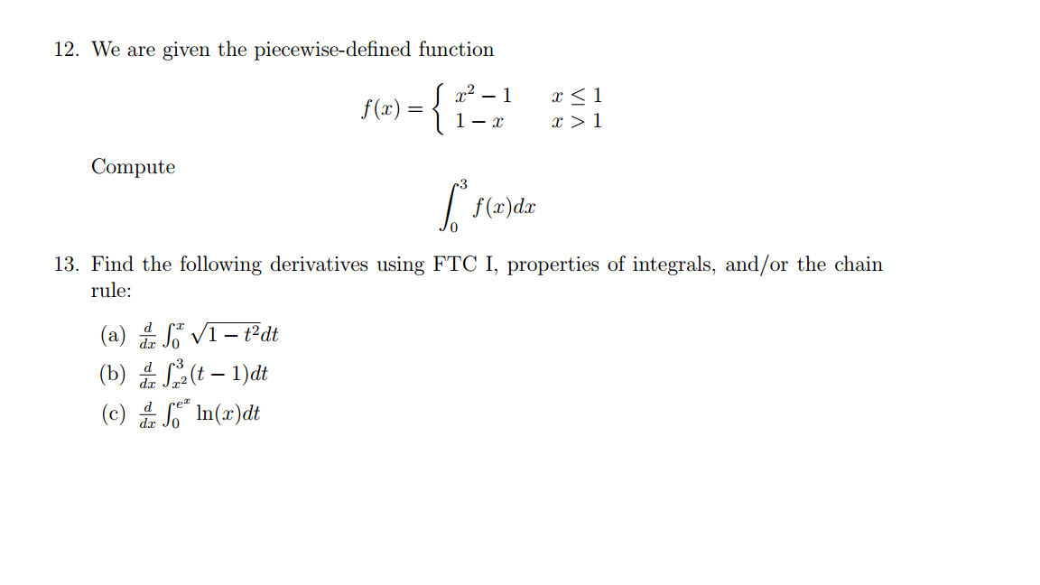Solved We are given the piecewise-defined function f(x) = | Chegg.com