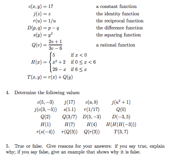 Solved C (x, y) = 17 a constant function j (z) = z the | Chegg.com