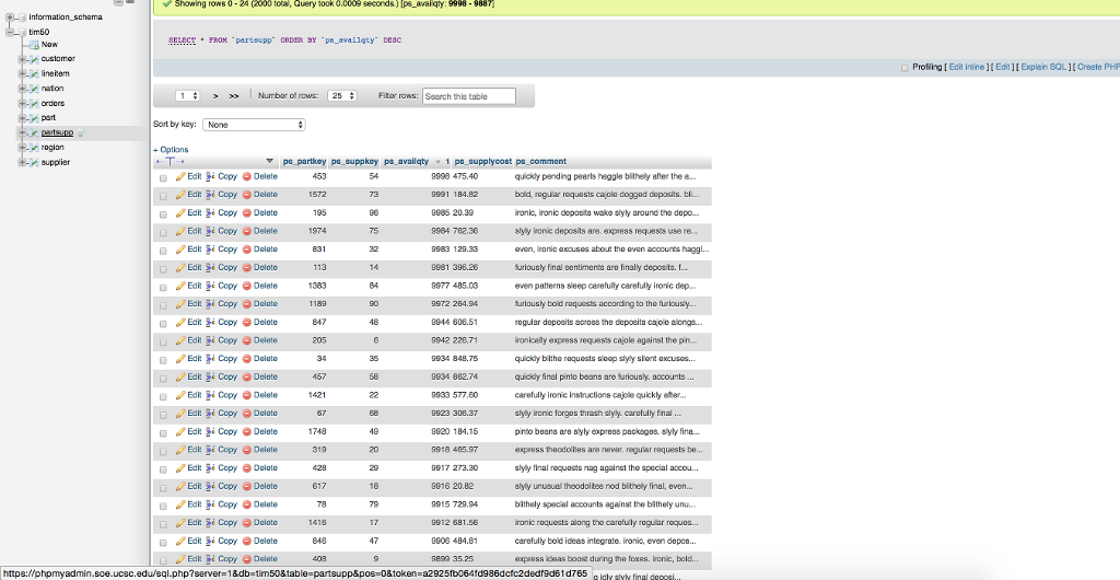 Solved SQL Help!! Three part question: 1. List Top 10 | Chegg.com