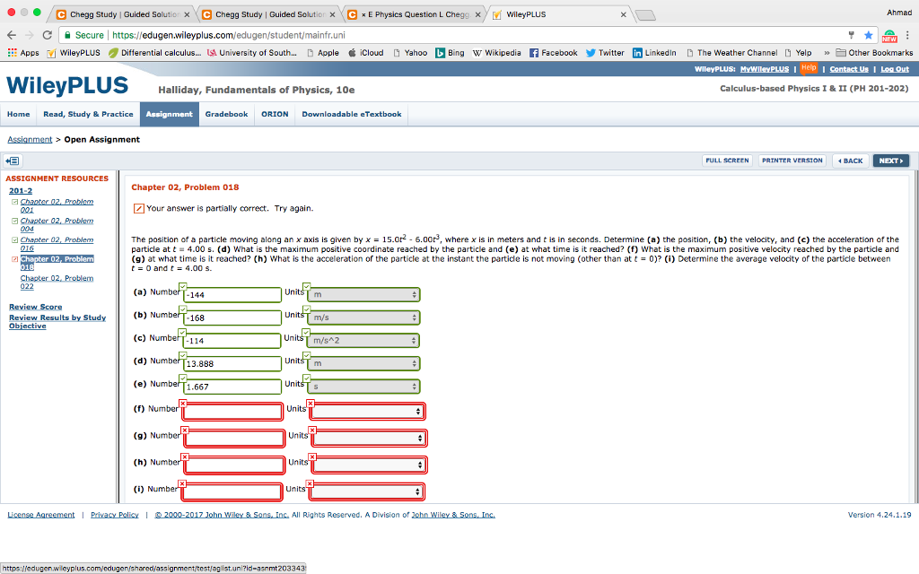 Physics Archive | August 24 2017 | Chegg.com