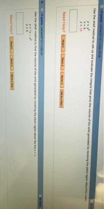 Solved Use the shell method to set up and evaluate the | Chegg.com