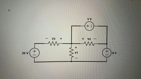 Solved Use KVL and KCL to determine the unknown branch | Chegg.com