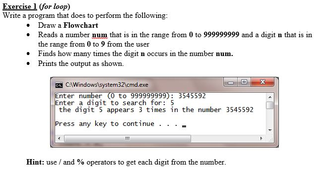 Solved Write a program that does to perform the following: | Chegg.com