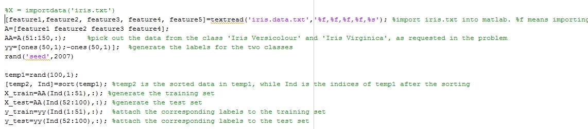 Write function MATLAB script mysvm.m to Train a | Chegg.com