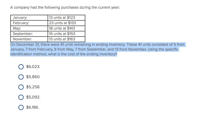 Solved On December 31, there were 41 units remaining in | Chegg.com