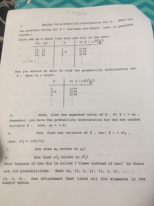 Solved Derive the probability distribution for y. What are | Chegg.com