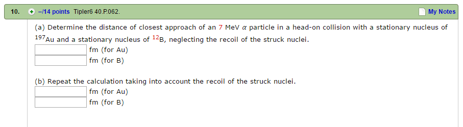 Solved Determine the distance of closest approach of an 7 | Chegg.com