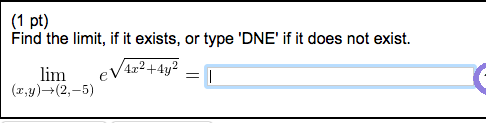 Solved Find the limit, if it exists, or type 'DNE' if it | Chegg.com