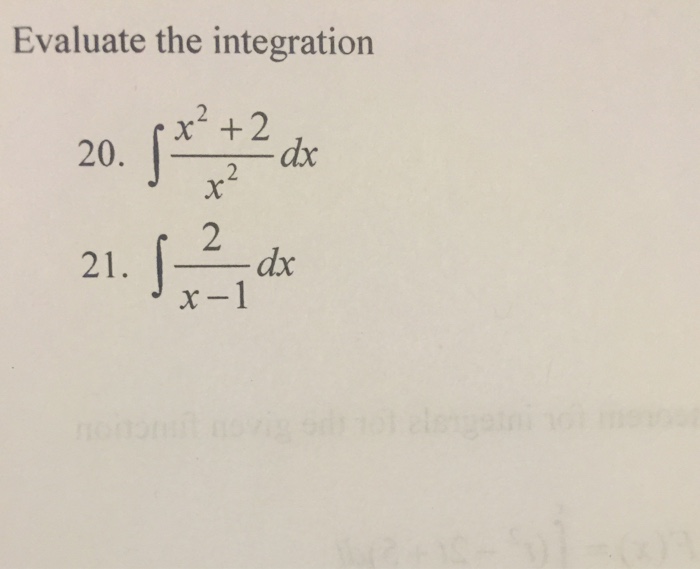 Solved Evaluate the integration integral x^2 + 2/x^2 dx | Chegg.com