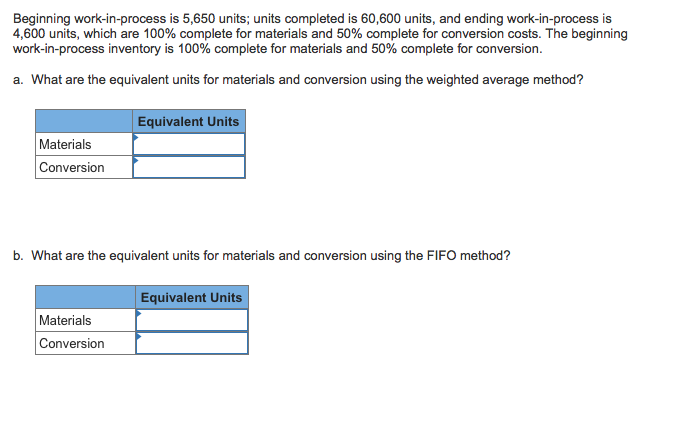 Solved Beginning work-in-process is 5,650 units; units | Chegg.com