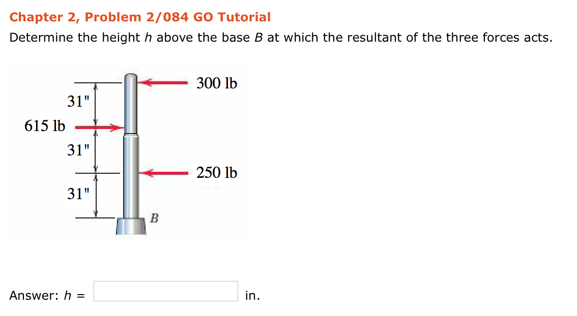 Solved Chapter 2, Problem 2/084 GO Tutorial Determine the | Chegg.com