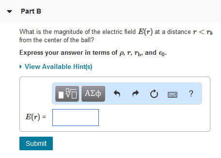 Solved as a uniform charge density ρ | Chegg.com