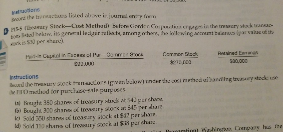 Solved Instructions ord the transactions listed above in | Chegg.com