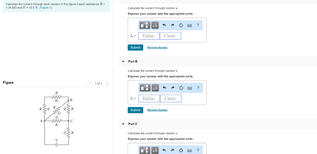Solved Calculate the current through each resistor in the | Chegg.com