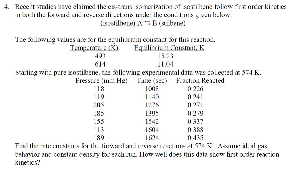 Solved Recent studies have claimed the cis-trans | Chegg.com