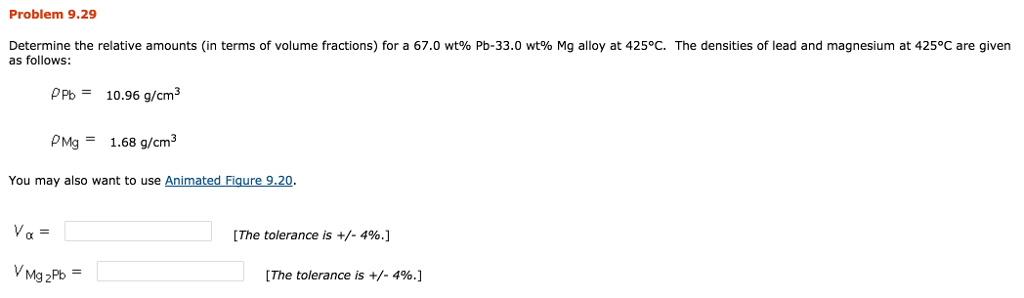 Solved Problem 9.29 Determine the relative amounts (in terms | Chegg.com