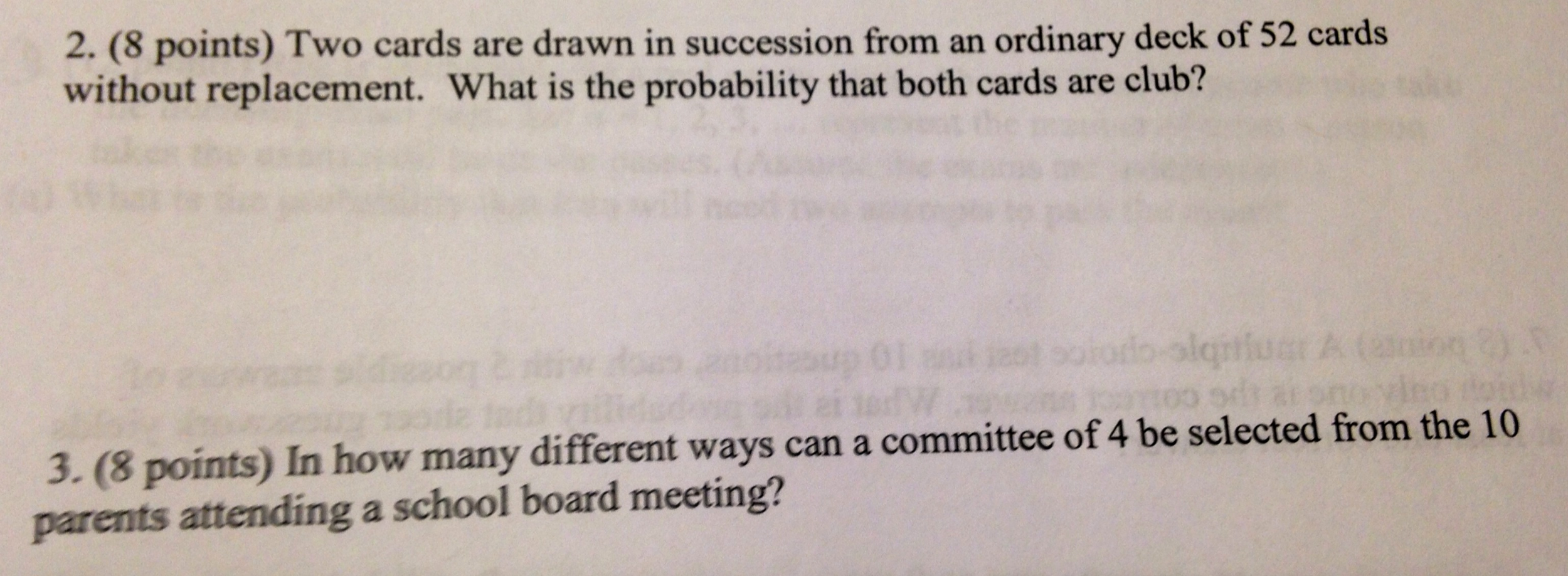 Solved Two cards are drawn in succession from an ordinary | Chegg.com