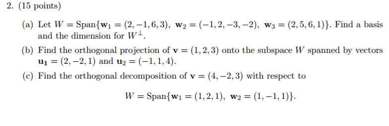Solved Abstract Linear Algebra Questions. Hi, Can | Chegg.com