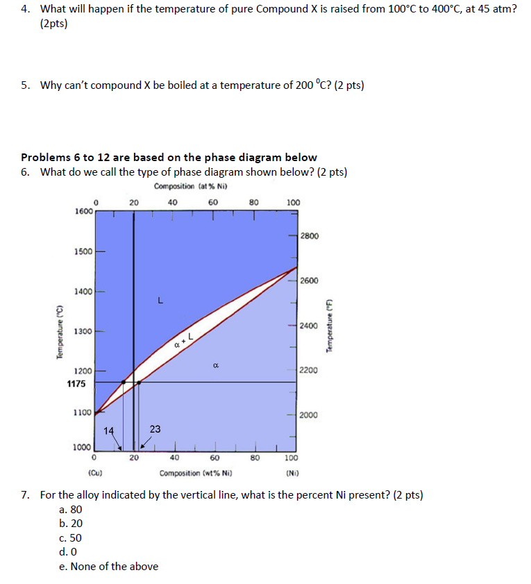 Solved: 1. A Phase Diagram Shows Conditions (i.e., Tempera... | Chegg.com