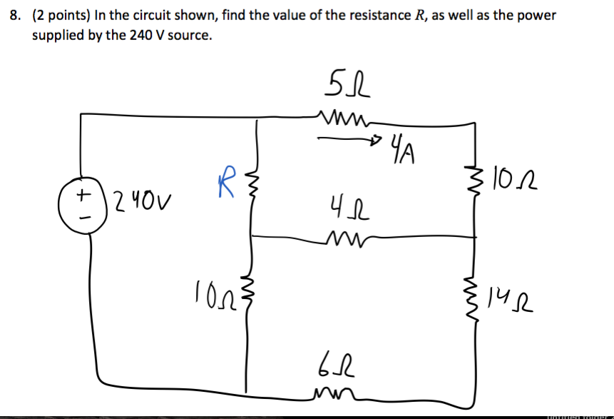 Solved In the circuit shown, find the value of the | Chegg.com