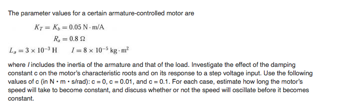 The parameter values for a certain | Chegg.com