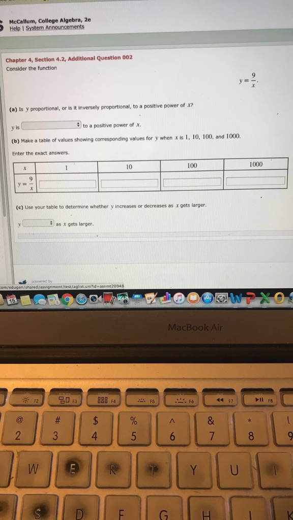 Solved McCallum, College Algebra, 2e Chapter 4, Section 4.2, | Chegg.com