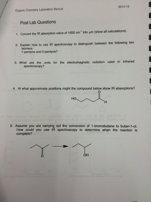Solved Need help with my chemistry lab homework. I don't | Chegg.com