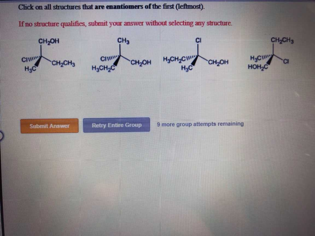 Solved Click on all structures that are identical to the | Chegg.com