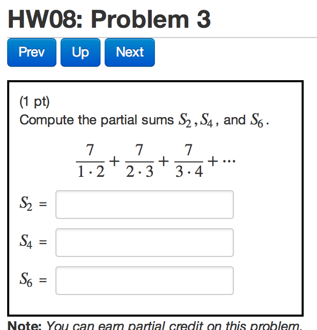 Solved HW08: Problem 33 Prev Up Next Compute the partial | Chegg.com