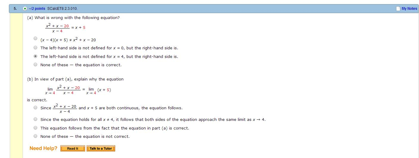 Solved What is wrong with the following equation? X^2 + x - | Chegg.com