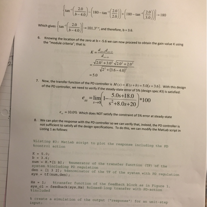 Solved Provide The Matlab Code To Plot The New Root Loci To 4333