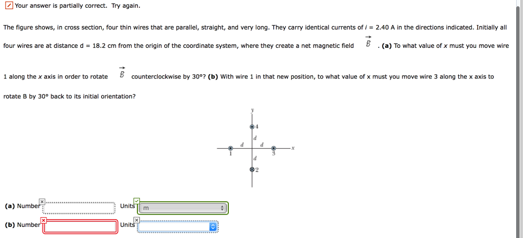 Solved Your answer is partially correct. Try again. The | Chegg.com