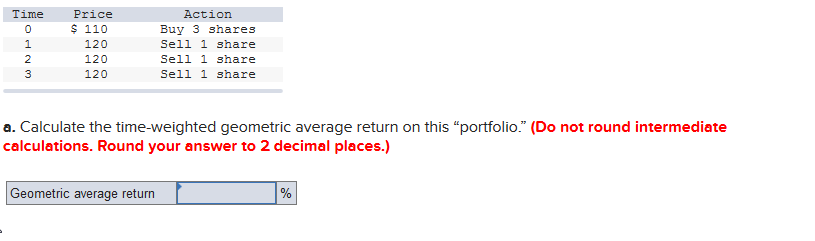Solved A manager buys three shares of stock today, and then | Chegg.com